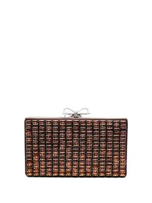 SELF-PORTRAIT Crystal Chainmail Clutch Bag