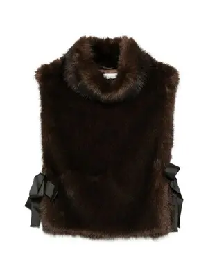 Liviana Conti Scarf Fur "patricia - Brown