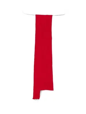 MARIA CALDERARA Scarf Crinkled Felt "ruby