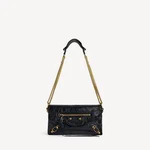 Balenciaga Le City Clutch With Chain
