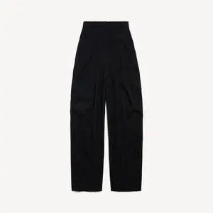 Balenciaga High Waist Barrel Pants - Black
