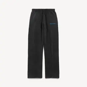 Balenciaga Back Oversized Baggy Sweatpants - Black