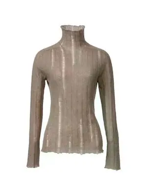 Fabiana Filippi Distressed Roll-neck Sweater