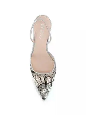 Rodo Crystal-embellished Slingback Pumps