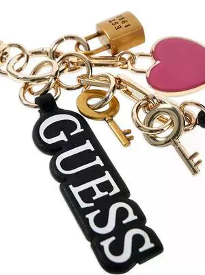 Guess Logo-charm Keychain