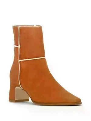 Rodo Piped Square-toe Ankle Boots