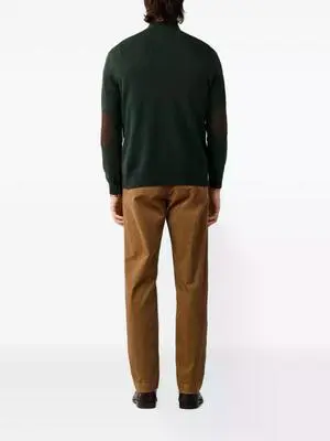 HACKETT LONDON Quarter-zip Elbow-patch Sweater