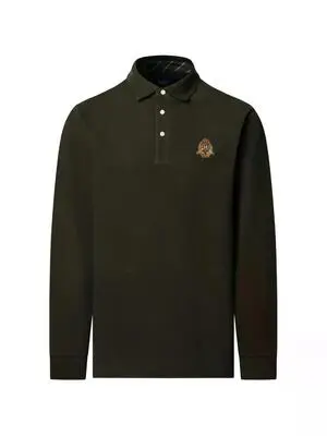 HACKETT LONDON Heritage Crest Long-sleeve Polo Shirt - Green