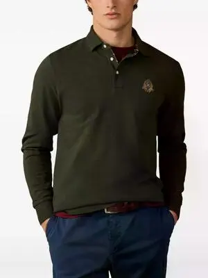 HACKETT LONDON Heritage Crest Long-sleeve Polo Shirt