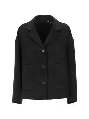 Marella Button-up Patch-pocket Jacket - Black
