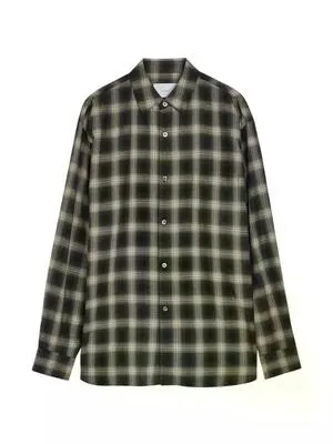 SSSTEIN Check-pattern Shirt - Black