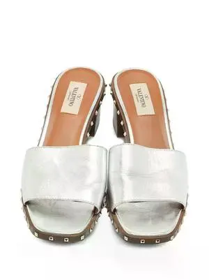 Valentino Garavani Soul Rockstud Sandals - Silver