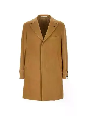 Tagliatore Notched-lapels Single-breasted Coat - Brown