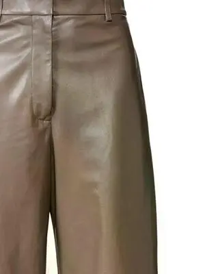 Fabiana Filippi Leather Palazzo Trousers