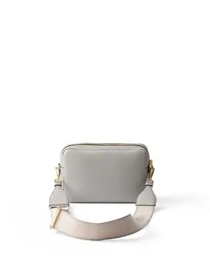 Prada Small Leather Shoulder Bag - Grey
