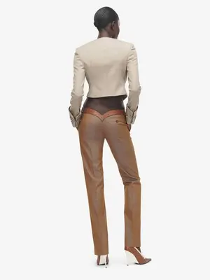 Alexander McQueen Iridescent Bumster Trousers