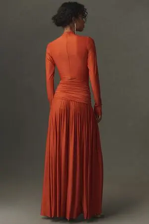 DEME BY GABRIELLA Crocus Long-sleeve Maxi Dress