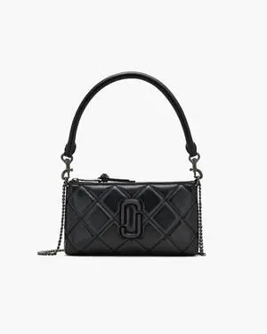 Marc Jacobs Quilted Snapshot Convertible Shoulder Bag - Black
