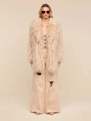 L'Agence Toira Faux Fur Coat