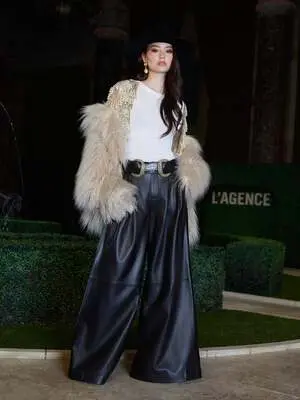 L'Agence Toira Faux Fur Coat