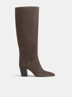 REFORMATION Dominique High Knee Boot - Grey
