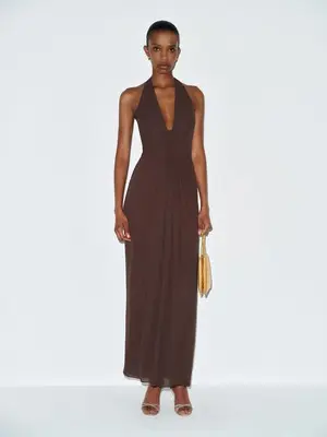 REFORMATION Alannah Dress - Brown