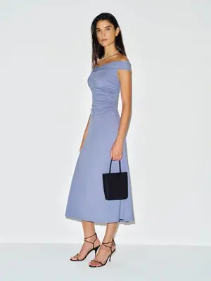 REFORMATION Laura Knit Dress - Blue