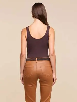 L'Agence Nica Scoopneck Bodysuit - Dark Java
