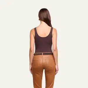 L'Agence Nica Scoopneck Bodysuit - Dark Java