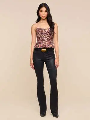 L'Agence Meliora Corset Peplum Top