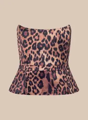 L'Agence Meliora Corset Peplum Top