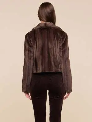 L'Agence Davy Faux Fur Jacket
