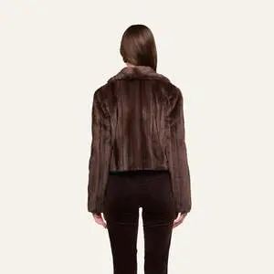 L'Agence Davy Faux Fur Jacket