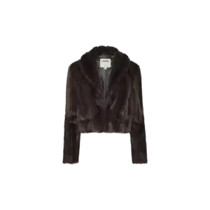 L'Agence Davy Faux Fur Jacket