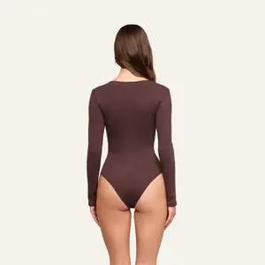L'Agence Elara Scoopneck Bodysuit - Dark Java