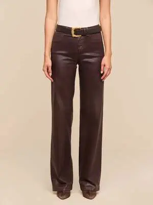 L'Agence Clayton Coated Wide-leg Jean
