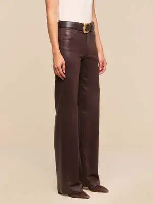 L'Agence Clayton Coated Wide-leg Jean