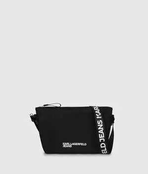 KL JEANS Nylon Crossbody Bag - Black