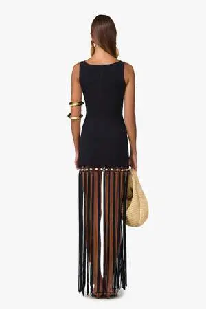 SAME Beaded Fringe Dress