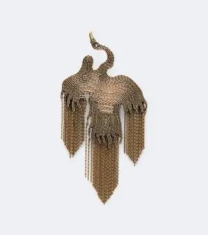 Etro Fringed Brooch - Gold