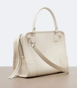 Loewe Amazona 180 Medium Woven Leather Top-handle Bag