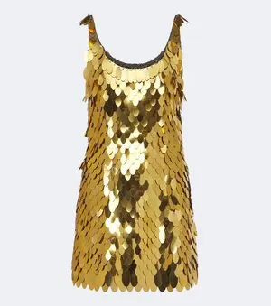 Rabanne Sequined Minidress - Gold