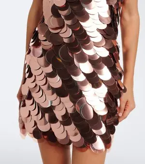Rabanne Sequined Minidress - Pink