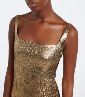 Roland Mouret Lamé Jacquard Gown