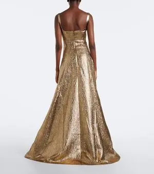 Roland Mouret Lamé Jacquard Gown