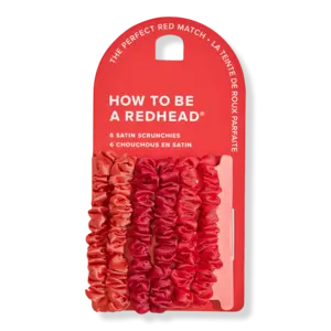 HOW TO BE A REDHEAD Satin Scrunchies - One-color