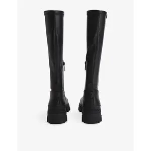 Kurt Geiger Stomp Sock Leather Knee-high Boots
