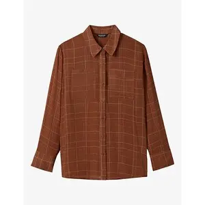 Whistles Checked Long-sleeved Woven Shirt - Brown/multi