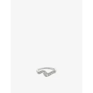 MISSOMA Molten Snow Sterling- And Cubic Zirconia Stacking Ring