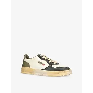 AUTRY Medalist Vintage Leather Trainers - White/comb